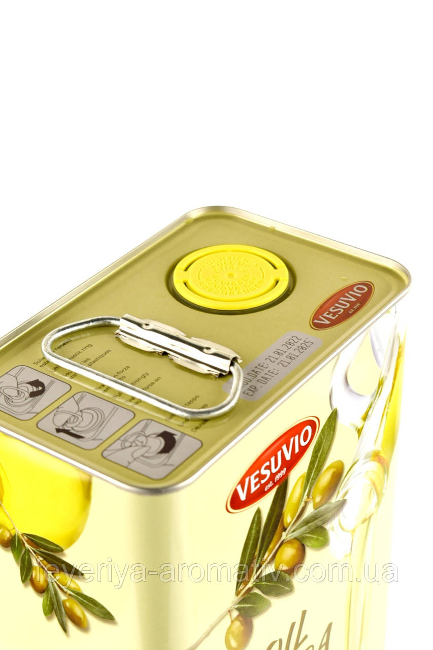 Олія оливкова Vesuvio Olio Extra Vergine di Olive бляшана банка 5 л ...