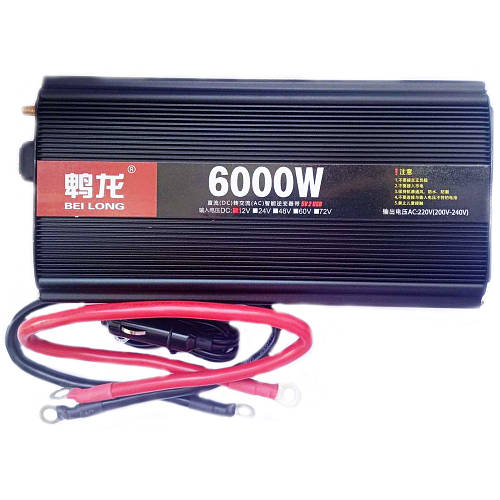 Інвертор Bei Long Power 6000W 024 c 12 В на 220 В (2 розетки, 2 USB ...