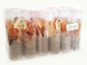 Коричневые Резиночки для Волос Силиконовые Набор 12 Колб — Купить ...