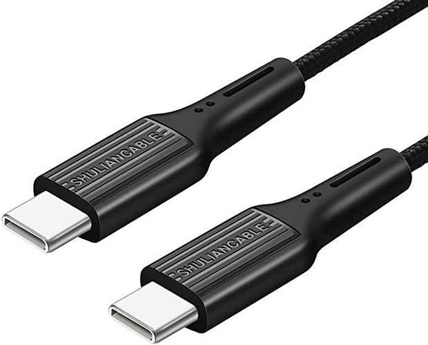 SHULIANCABLE Кабель USB C на C 2.0, высокопрочный зарядный кабель USB ...