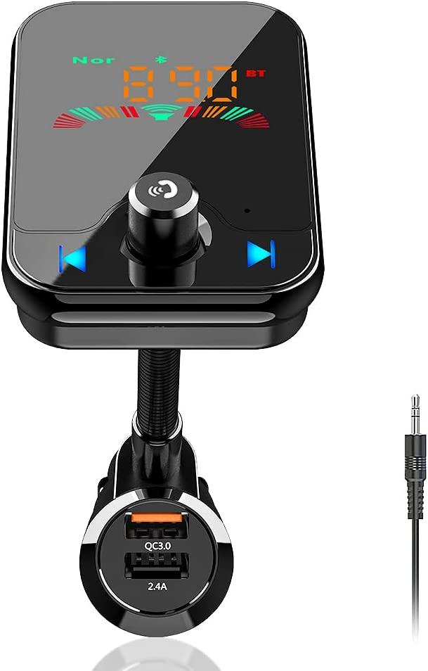 FM Передатчик Bluetooth 5.0, Адаптер Автомобильного Радио Трансмиттер ...