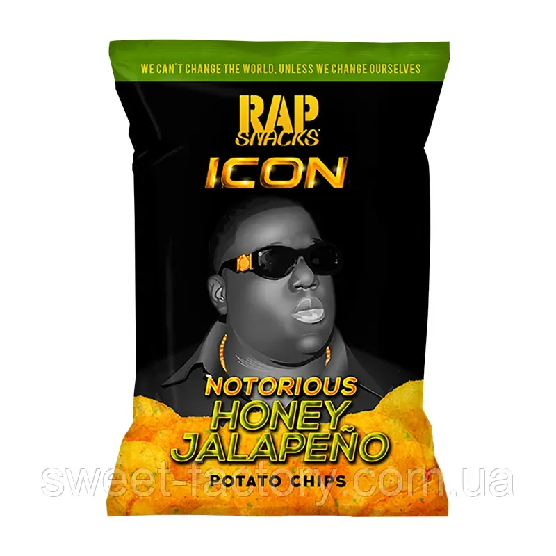 Чипсы Rap Snacks Icon Notorious big honey jalapeno 28g (ID#1775295357 ...