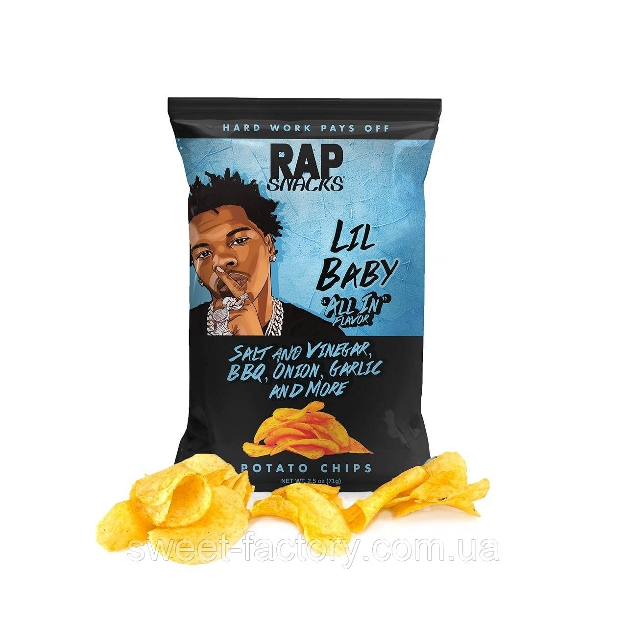 Чипсы Rap Snacks Icon Lil Baby 28g (ID#1775331451), цена: 95 ₴, купить ...