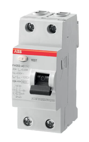 Купити Диференціальне реле ABB ПЗВ FH202 AC-25/0,03 (2CSF202002R1250 ...