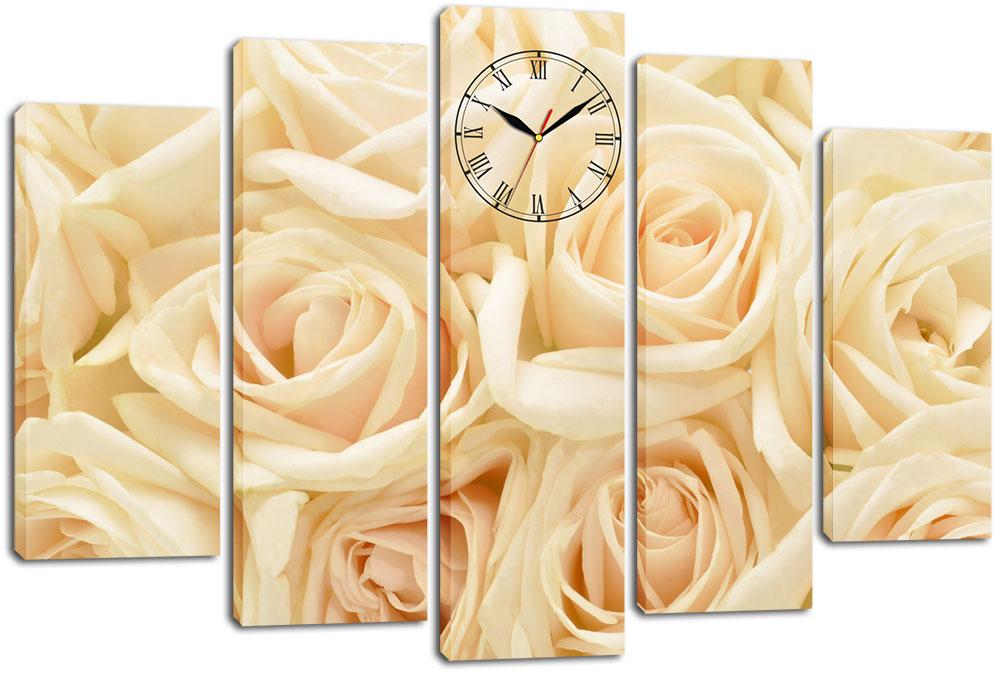 Настенные Часы-картина на Холсте Декор Карпаты 80x120 См (chf2 ...