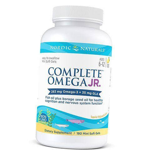 Купить Complete Omega Junior Nordic Naturals 180гелкапс Лимон (67352009 ...