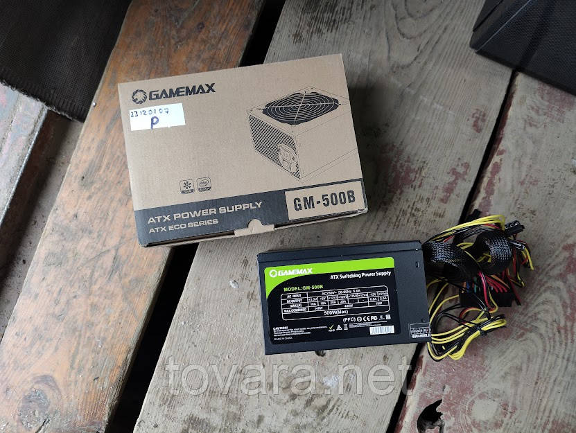 Брендовый Блок Питания БП Gamemax GM-500B 500W / 500Вт № 23120107 ...