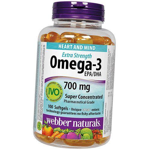 Омега 3 Супер Концентрат Omega-3 Extra Strength 700 Webber Naturals ...