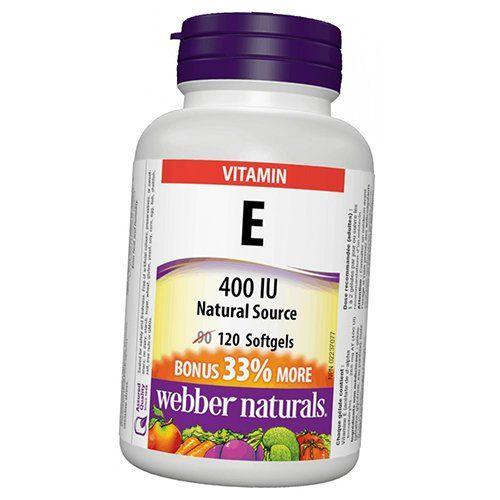 Вітамін Е Vitamin E 400 Webber Naturals 120 Шкарпеточка (36485018 ...