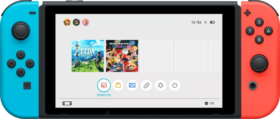 Nintendo Игровая Консоль Switch (неоновый Красный/неоновый Синий ...