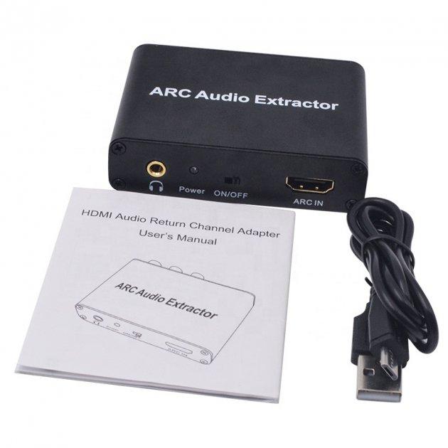 HDMI ARC переходник преобразователь аудио для ТВ в тюльпан 3.5 оптика ...