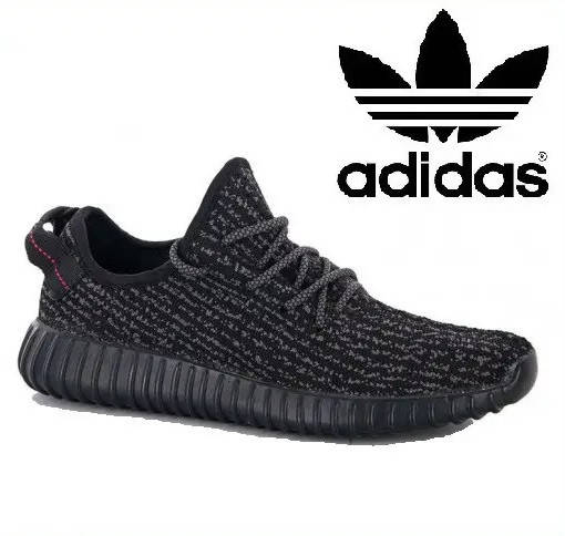 Купить Кроссовки мужские Adidas Yeezy Boost черные текстильные, Адидас ...
