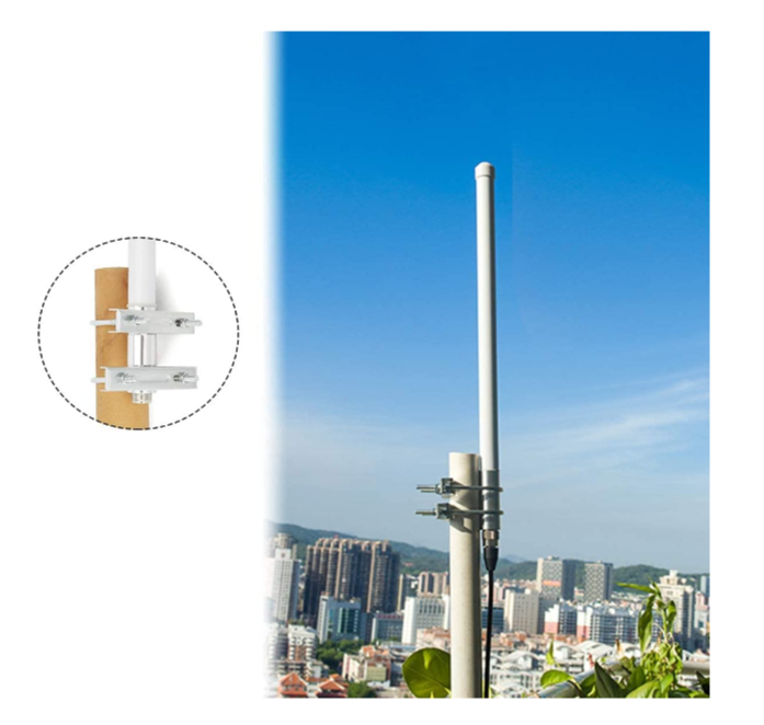 Всенаправлена антена 2G 3G 4G LTE Wi-Fi 700-2700 МГц з N-female (мама ...