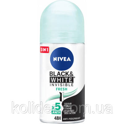 Купить Антиперспирант Nivea Черное и Белое Невидимый Fresh Свежий ...