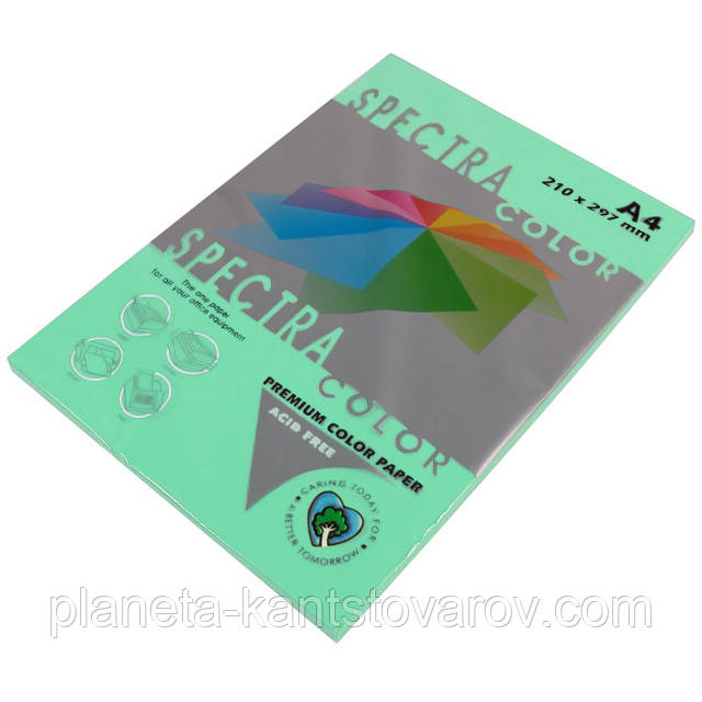 Бумага A4 'Spectra' ПАСТЕЛЬ 190 (Green) 100 Л./80 Гр. 127 ₴ — Купить на ...