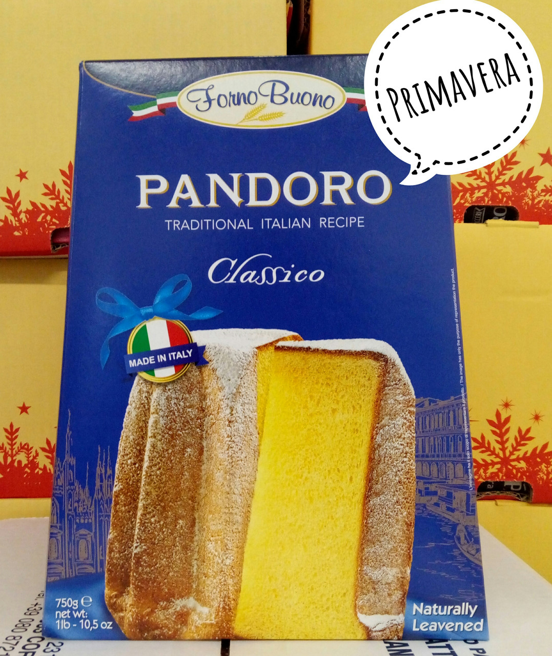 Панетоне Пандоро Panettone Classico Pandoro Forno Buono 750g, цена 295 ...