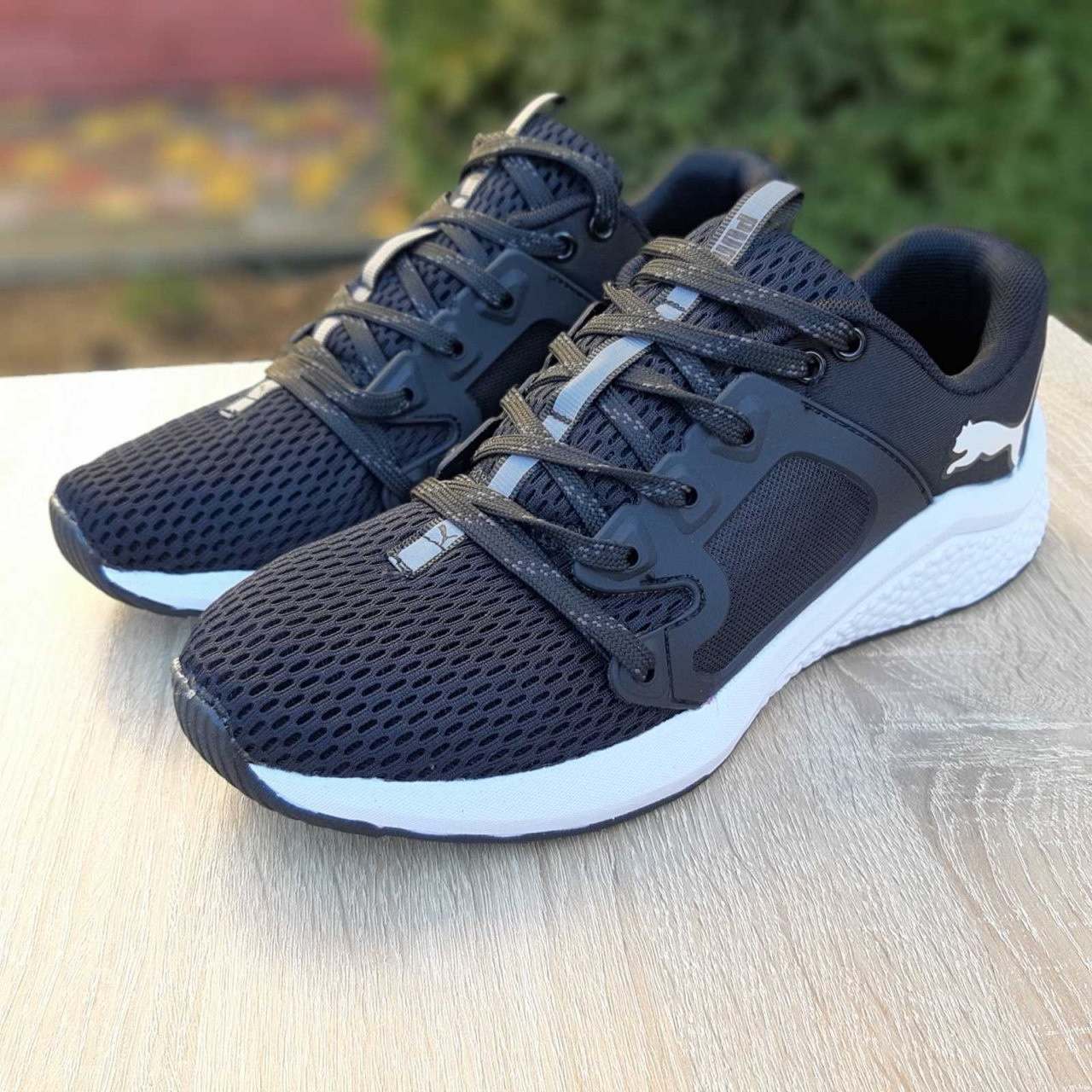 Puma Hybrid Racer Кроссовки мужские весна лето черно-белые Пума Гибрид ...