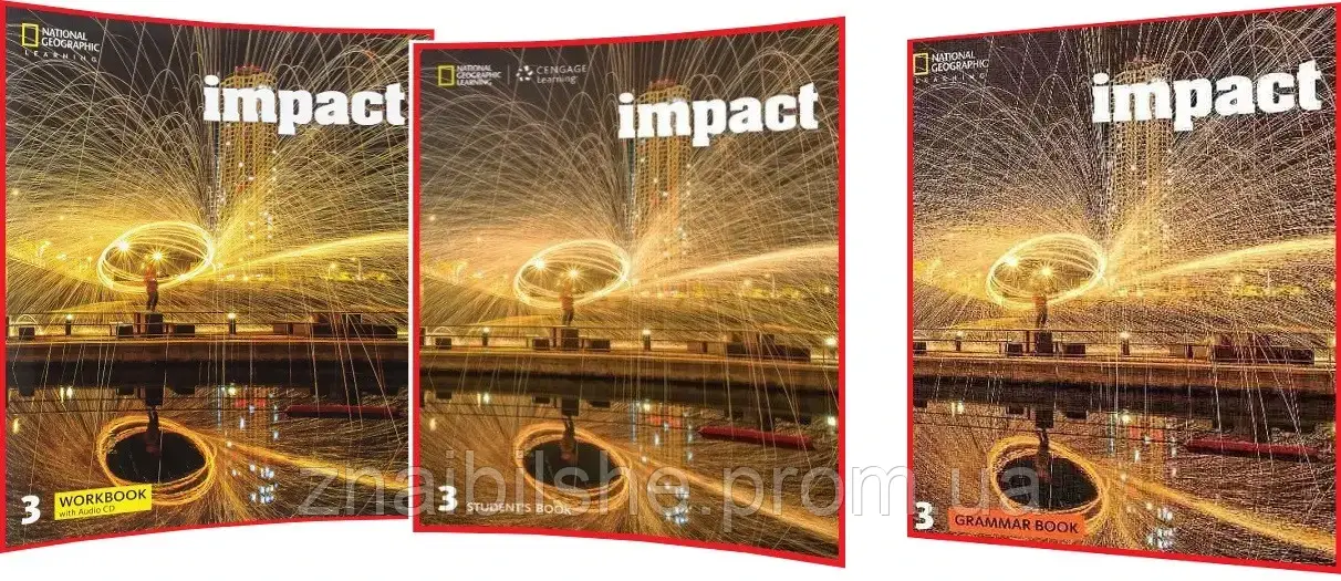 Impact 3 Student's Book + Workbook + Grammar Book (Підручник + зошит ...
