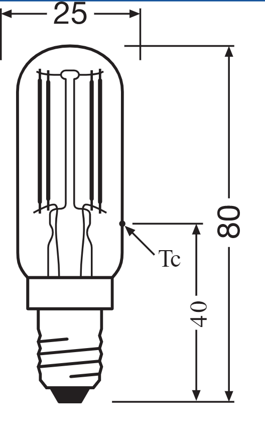 Купить Лампа LED филаментная 4.2W 220V 470lm 2700K E14 DIM 25х83mm капсула [4058075432932] OSRAM ...