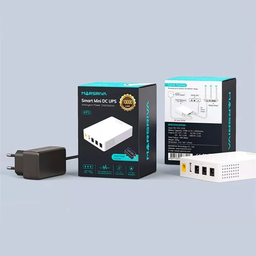 Міні ДБЖ Marsriva KP3 Smart Mini DC UPS, ціна: 2550 ₴, купити на Prom.ua