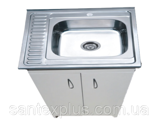 Тумба с мойкой 60х60 правой Белая для кухни (ID#1515740288), цена: 2300 ...