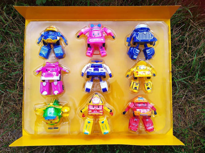 Купить Набор фигурок Робокар Поли инерционные Robocar Poli 9 шт Shantou ...