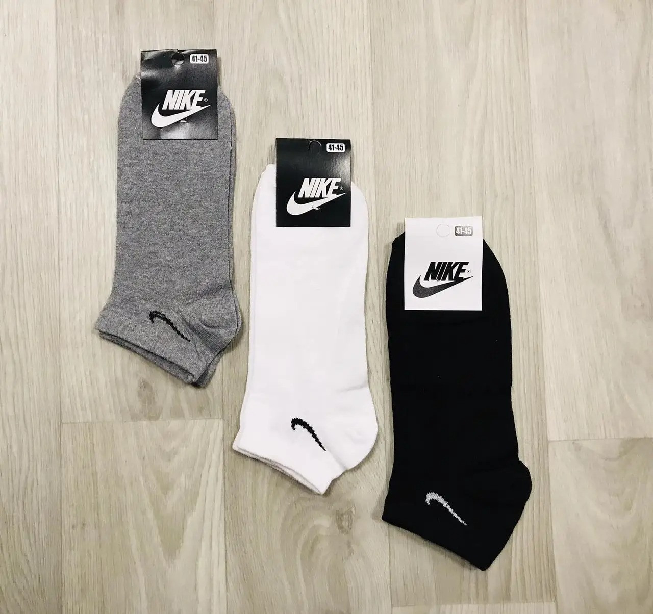 Мужские короткие носки Nike 12 пар белые серые черные Найк подарочный ...