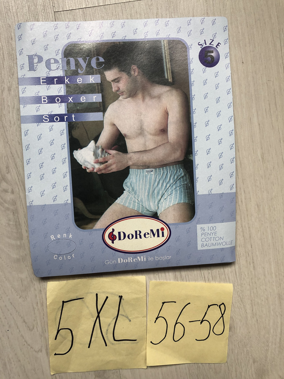 Купить Семейные трусы Дореми 5XL 5 шт. НАБОР Турция р.56-58 хлопок 100% Мужские семейки трусы ...