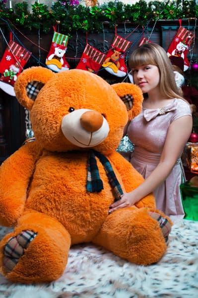 Большой Плюшевый Медведь Барни 140 См Мандариновый — в Категории ...