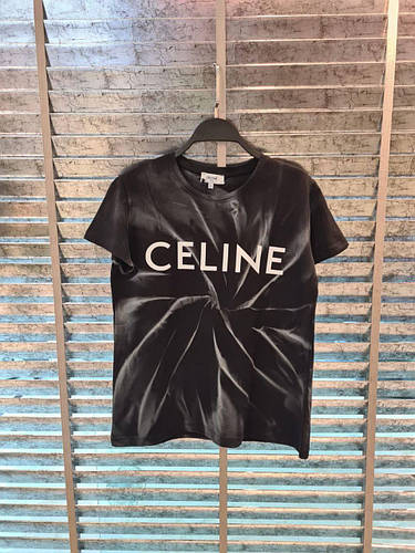 Купить Женская футболка Celine черная XL, цена 1280 ₴ — Prom.ua (ID ...