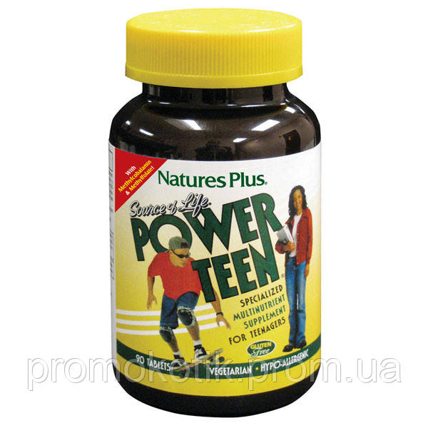 Мультивитамины для подростков Natures Plus Power Teen 90 таблеток ...