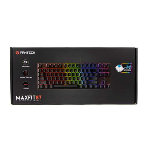 Купити Клавіатура Fantech MAXFIT 87 MK856 Blue Switch, Black, ціна 1999 ...
