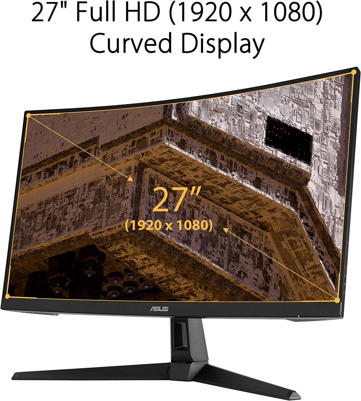 Купить 27-дюймовый изогнутый монитор ASUS TUF Gaming VG27VH1B, 1080P ...
