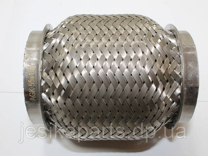 Гофра глушителя 55х100 (3-х слойная) VW (короткая) (interlock) (ID ...
