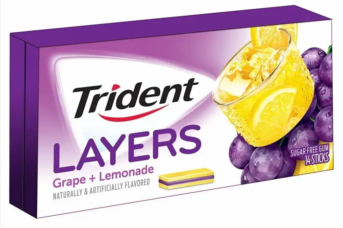 Купить Жуйка Trident Layers Виноград Лимонад, цена 99 ₴ — Prom.ua (ID ...