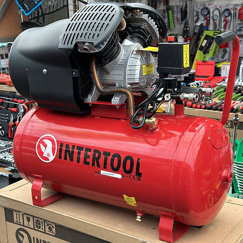 Купить Компрессор воздушный двохпоршневой 50 л, 2.23 кВт, 220 В, 10 атм, 354 л/мин, 2 цилиндра ...