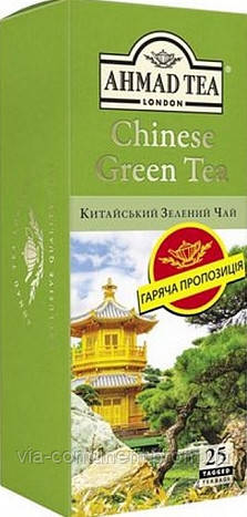 Чай Ahmad Tea Китайский Зеленый Чай в Пакетиках 25х1.8 Г — Купить ...