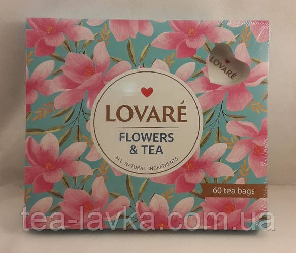 Набір Колекція чаю Ловаре Lovare Flowers&Tea (12 видів з 5 шт) 110 г (Портфельчик) (ID ...