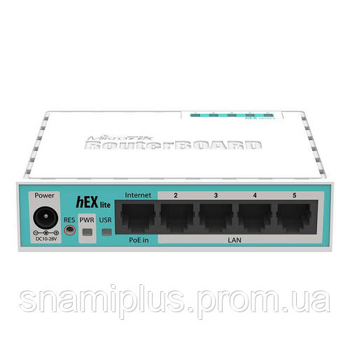 #121013 - Роутер MikroTik hEX lite (RB750r2), 5 LAN 10/100Mb (ID ...