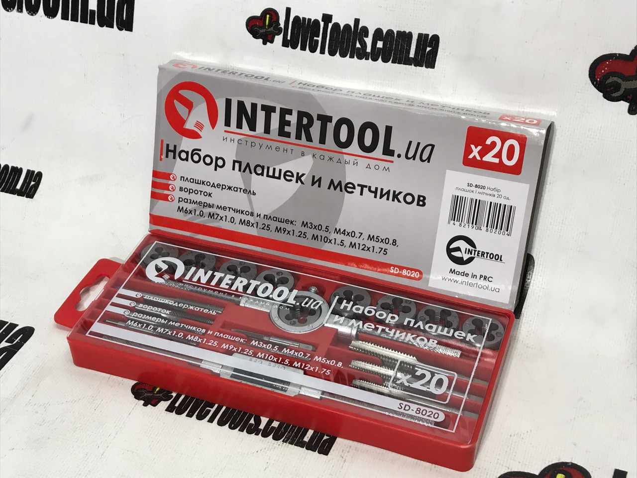 Купить Набор плашек M3-M12 и метчиков M3-M12, 20 ед. INTERTOOL SD-8020, цена 540 грн — Prom.ua ...