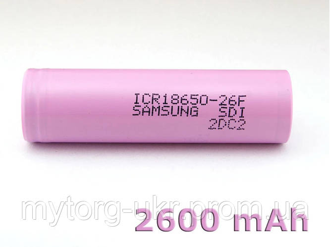 Акумулятор Samsung ICR18650-26F 2600mAh 3.7V 2600 mAh (ID#1782050889 ...