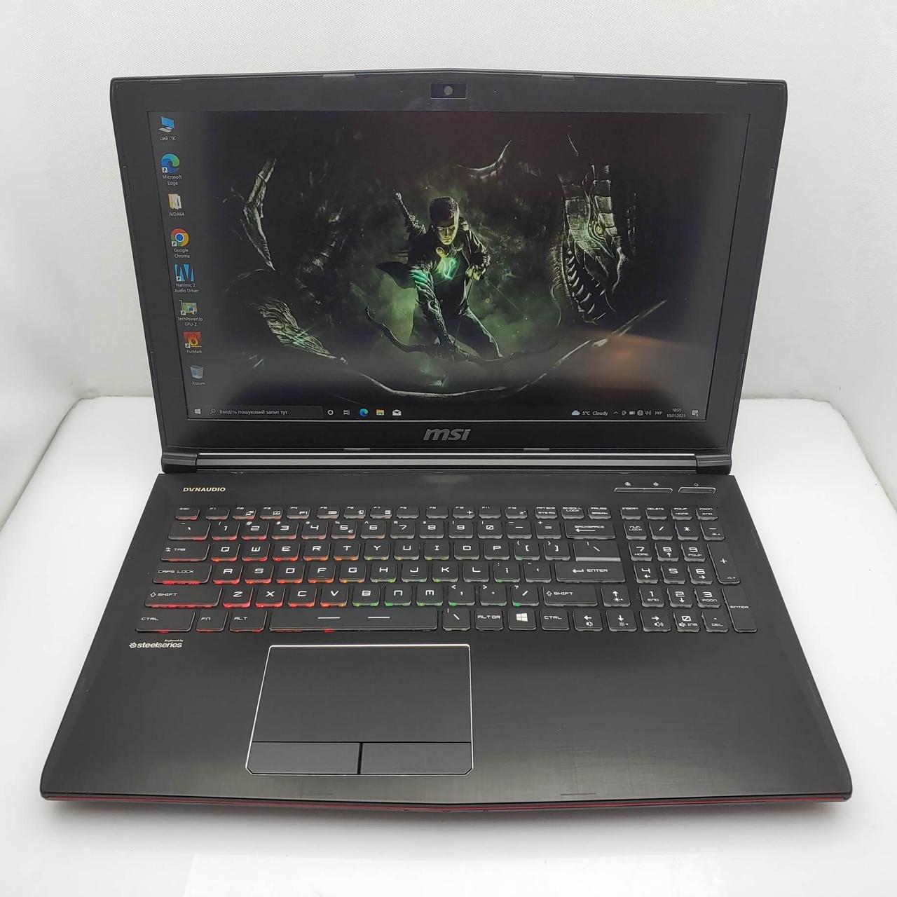 Ноутбук MSI GE62VR 6RF Black ( i7-6700HQ/RAM 32GB DDR4/Nvidia GeForce ...