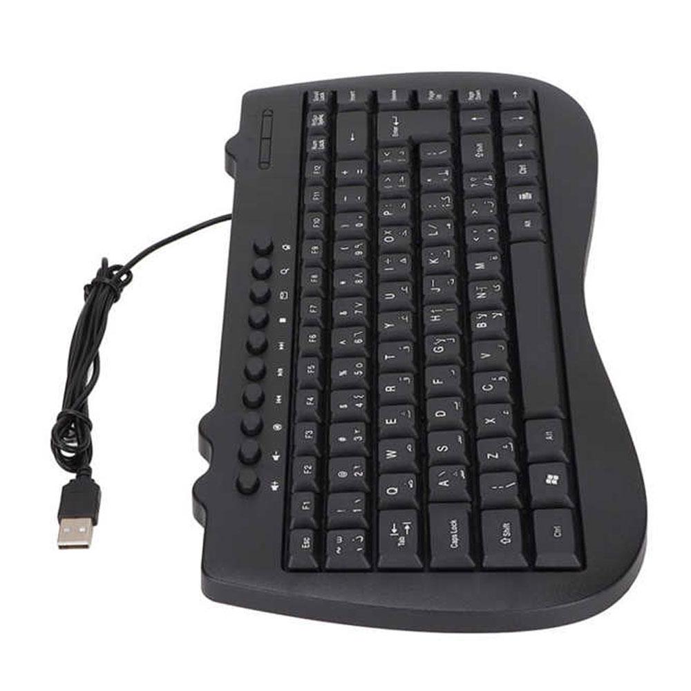 Проводная, офисная клавиатура KEYBOARD MINI KP-988, Черная / Мини ...