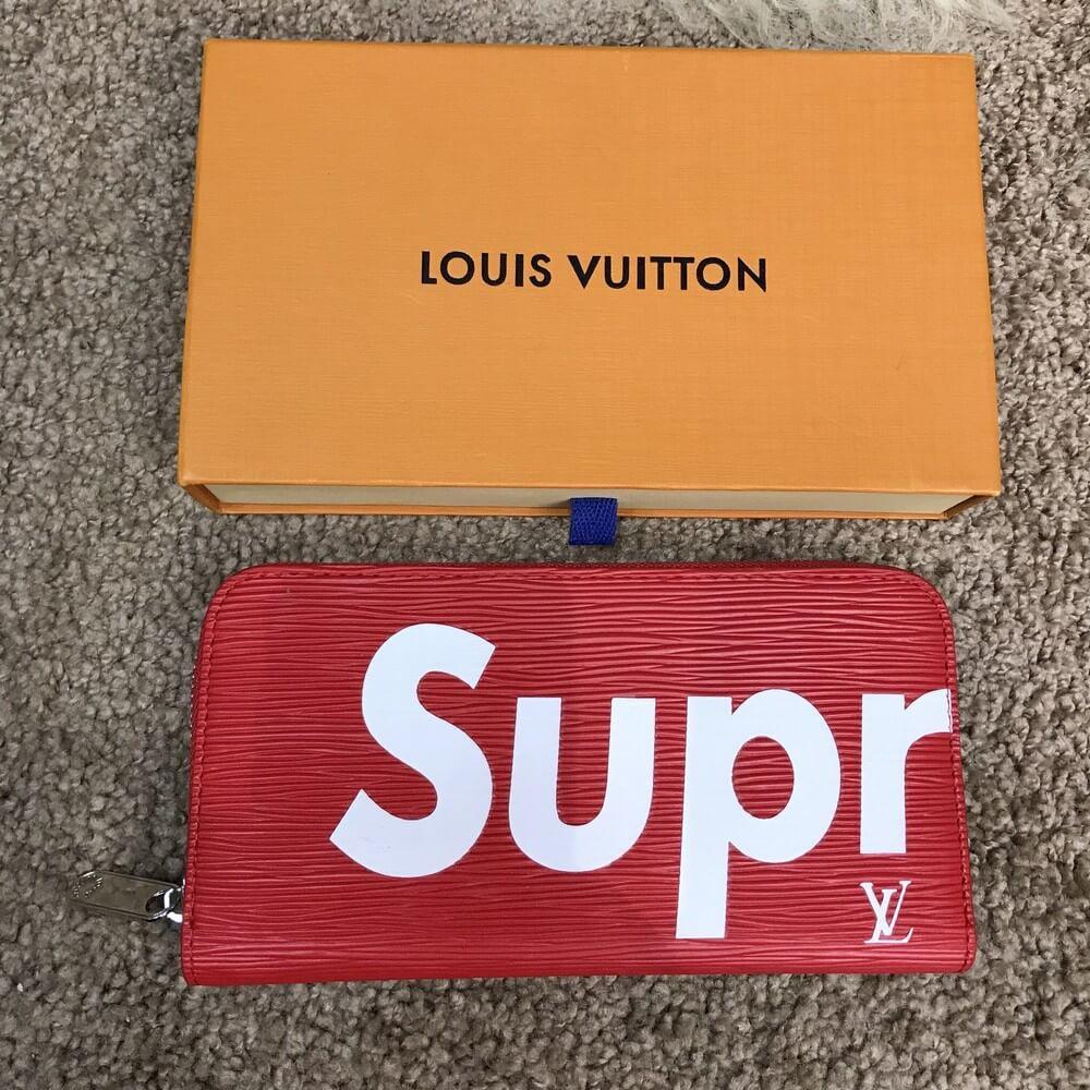 Купить Портмоне Louis Vuitton x Supreme Wallet Zip Around Epi Red, цена ...