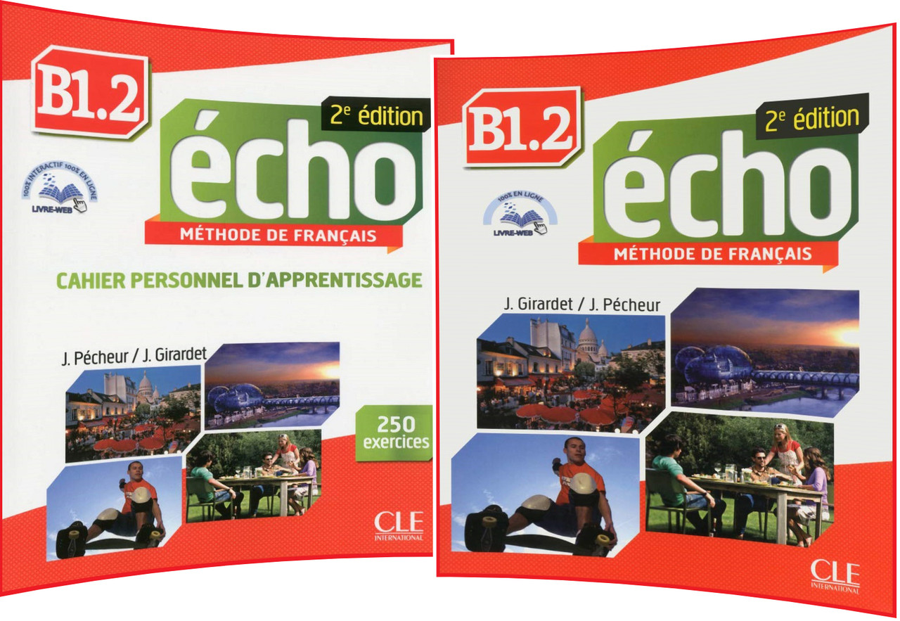 Купити Echo B1.2. Livre+Cahier d'activités. Комплект книг французької мови. Підручник+Зошит. CLE ...