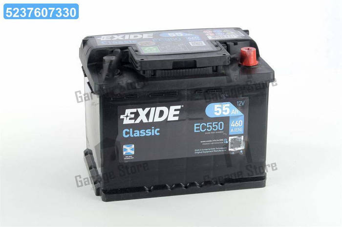 Купити Акумулятор 55Ah-12v Exide CLASSIC (242х175х190), R, EN460 EC550 ...