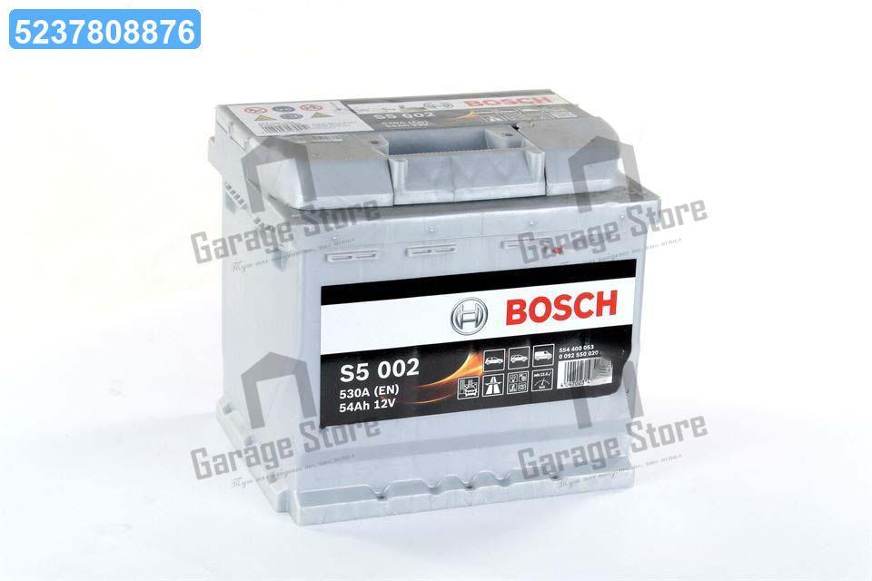 Аккумулятор 54Ah-12v BOSCH (S5002) (207x175x190),R,EN530 0092S50020 (ID ...