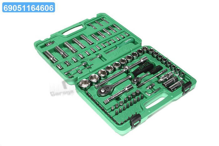 Набір інструментів 1/4"1/2" 94од. (6-гр.) new box GCAI094R(TOPTUL ...