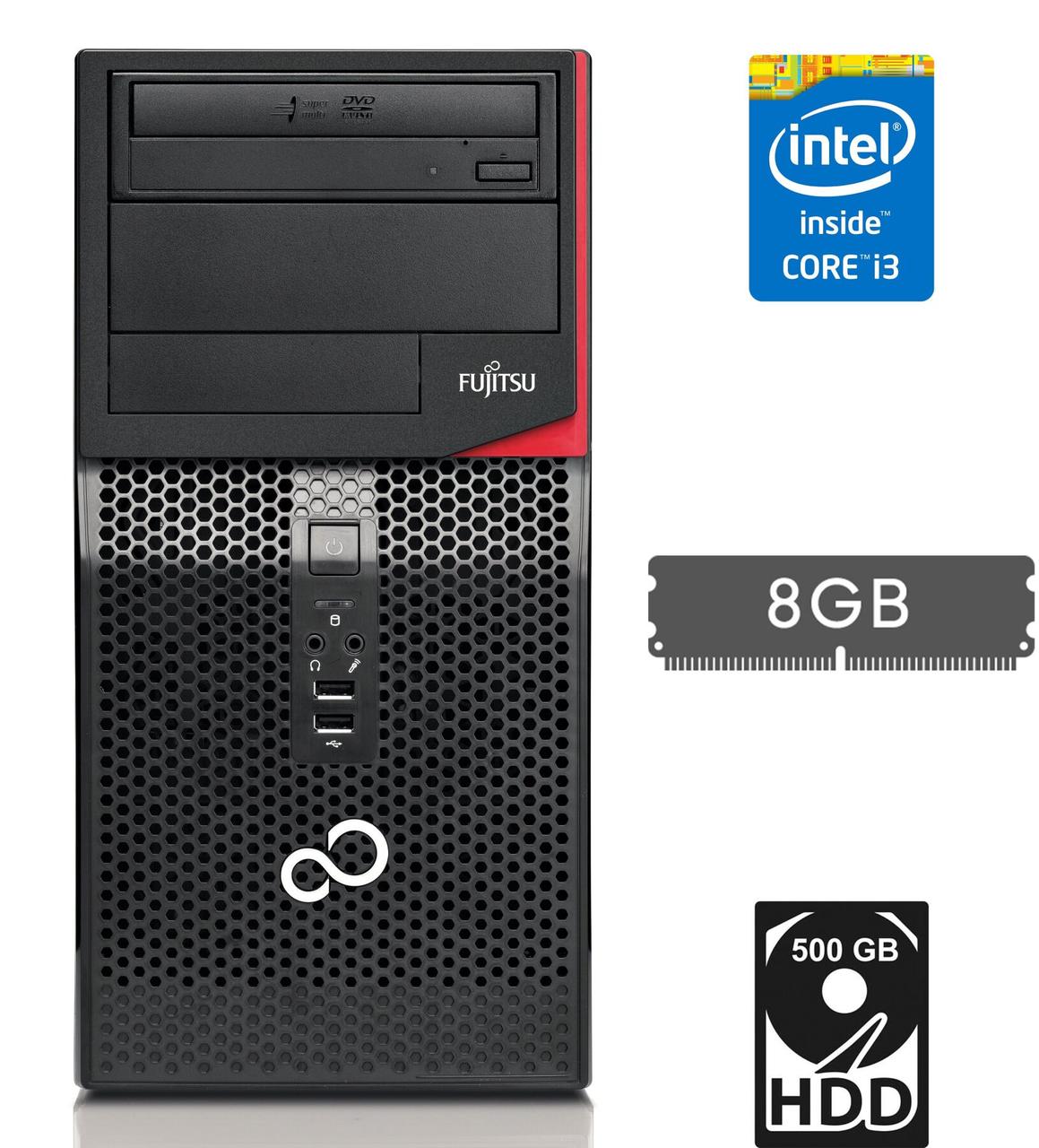 Компьютер Fujitsu /Core I3-4130 2 (4) Ядра 3.4 GHz/ 8GB DDR3 / 500GB ...