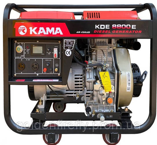 Купить Дизельный генератор KAMA открытый 7кВт AVR KDE8800E, цена 43999 грн — Prom.ua (ID#1782759139)